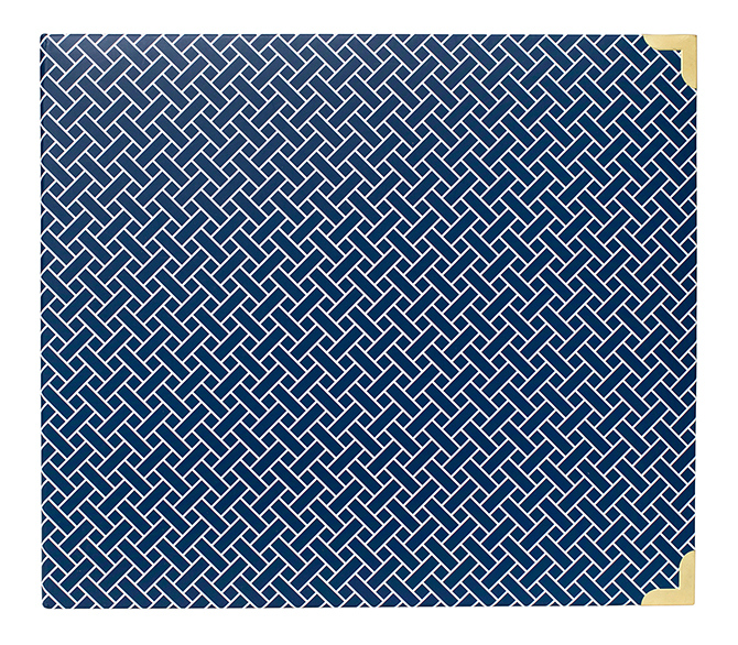 Becky Higgins Project Life Navy Weave 12 x 12 Binder