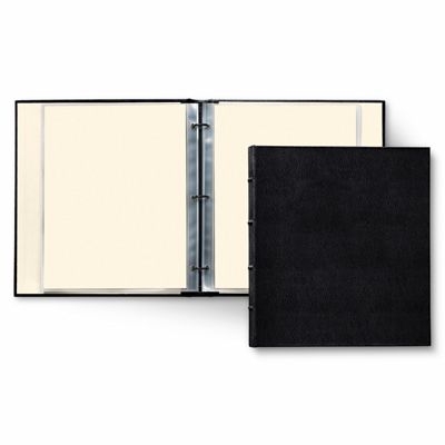 Library Look Bonded Leather 8.5 x 11 3-Ring Binder