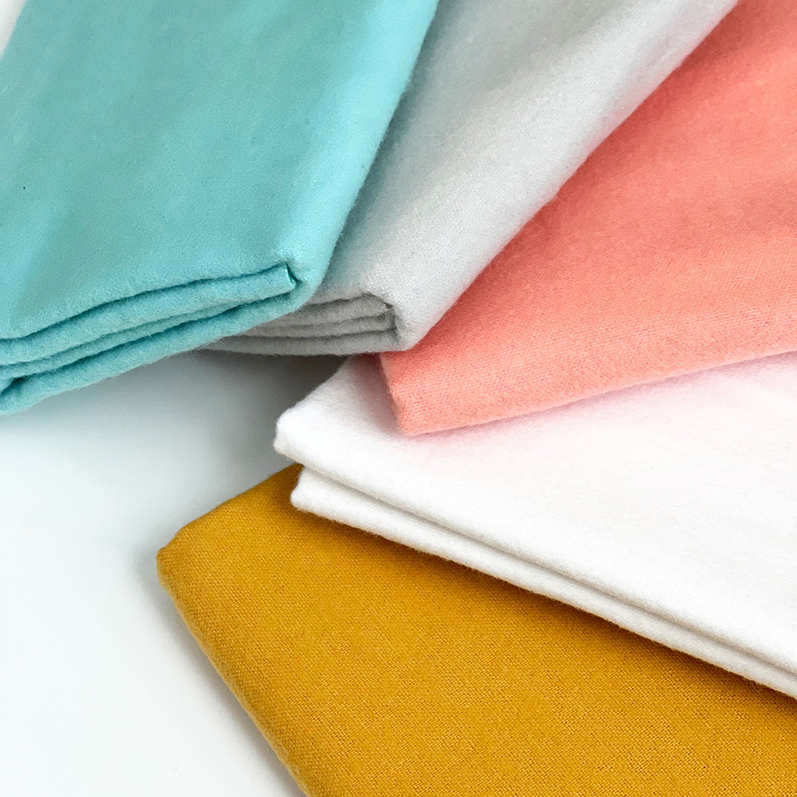 Cloud 9 Winter Forest Solid Gold Flannel - 100% Organic