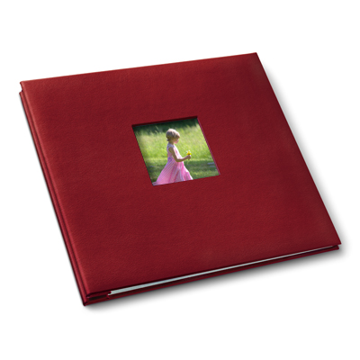 12 x 12 Bonded Leather Memory Book with Cover Window