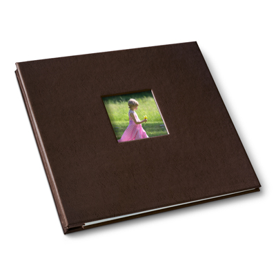 12 x 12 Bonded Leather Memory Book with Cover Window