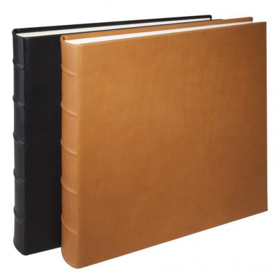 Large Traditional Leather Scrapbook - Library Bound, Heavy Cream Pages ...